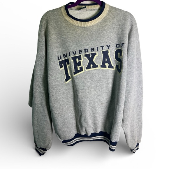 MV Sport | Sweaters | Vintage Gray University Of Texas Sweater Large ...